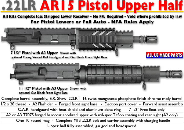 Model 1 Sales: .22LR Pistol Upper
