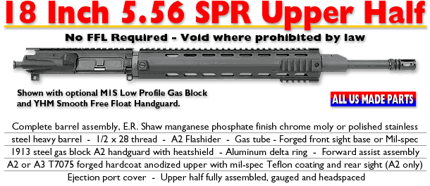 Model 1 Sales: 18-inch 5.56 SPR Upper