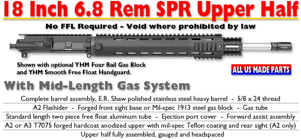 Model 1 Sales: 18-inch ML 6.8 Rem SPR Upper