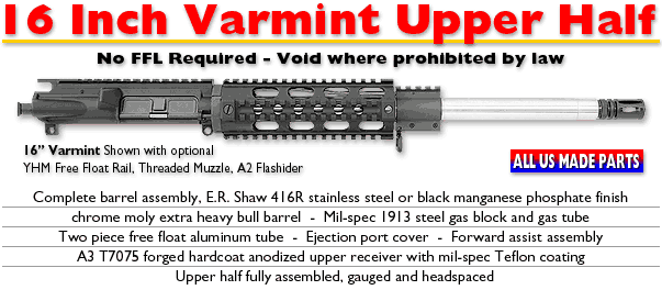 Model 1 Sales: 16-inch 5.56 NATO Varmint Upper