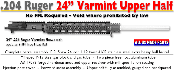 Model 1 Sales: 24-inch .204 Ruger Varmint Upper